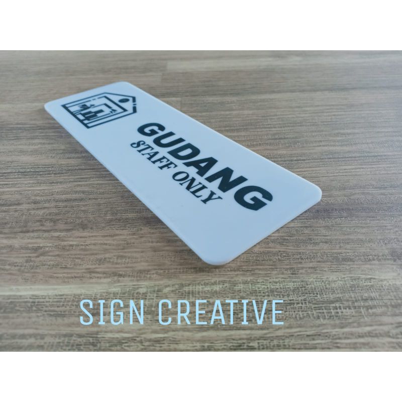 Jual Signage Label Gudang Staff Only | Shopee Indonesia