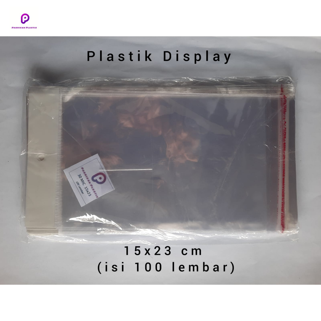 Jual Plastik Display / Plastik Perlize / Plastik Opp Gantung isi 100 ...