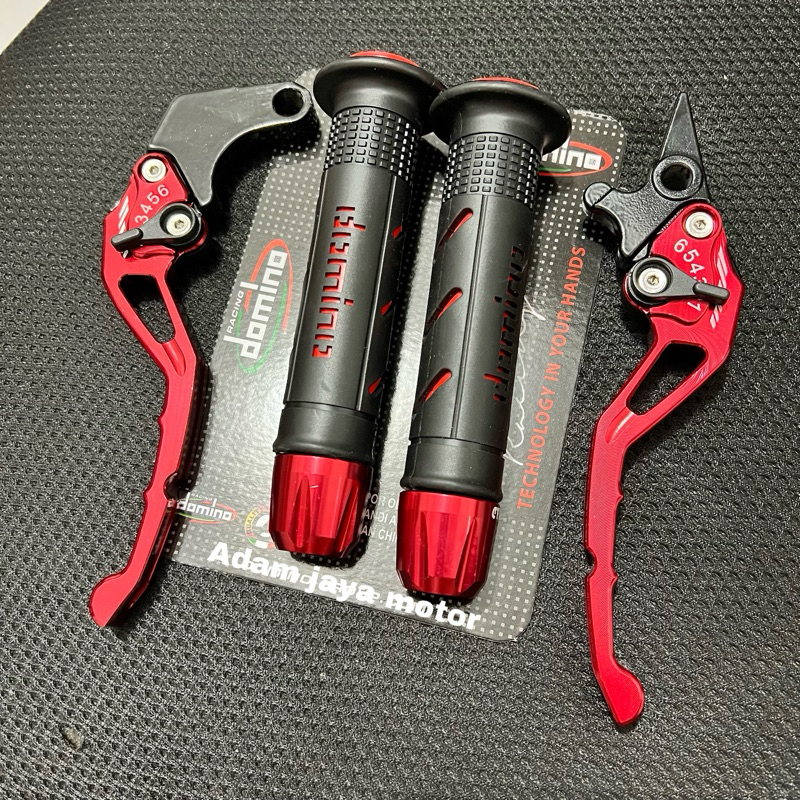 Jual Paket 3in1 Handgrip sisik + Jalu stang cnc + Handle rem stelan cnc ...