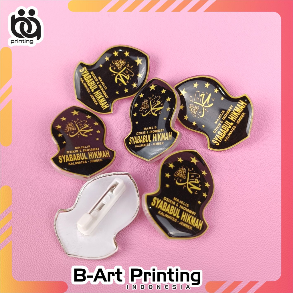 Jual [Custom] Pin Bross Terompah Resin Custom Desain Bebas 3.5cm ...