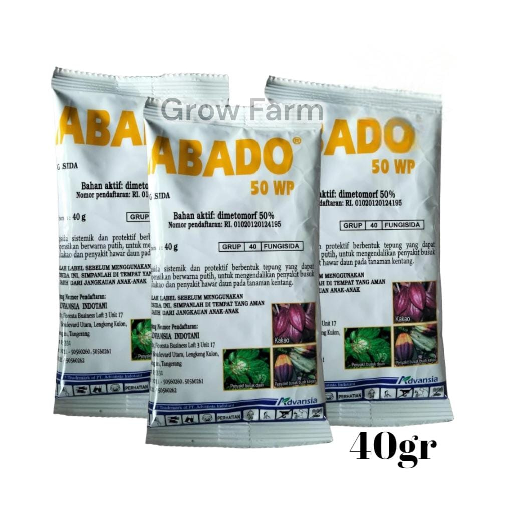 Jual Abado 50wp 40gr Fungisida Sistemik Dimetomorf 50% Obat Busuk Daun ...