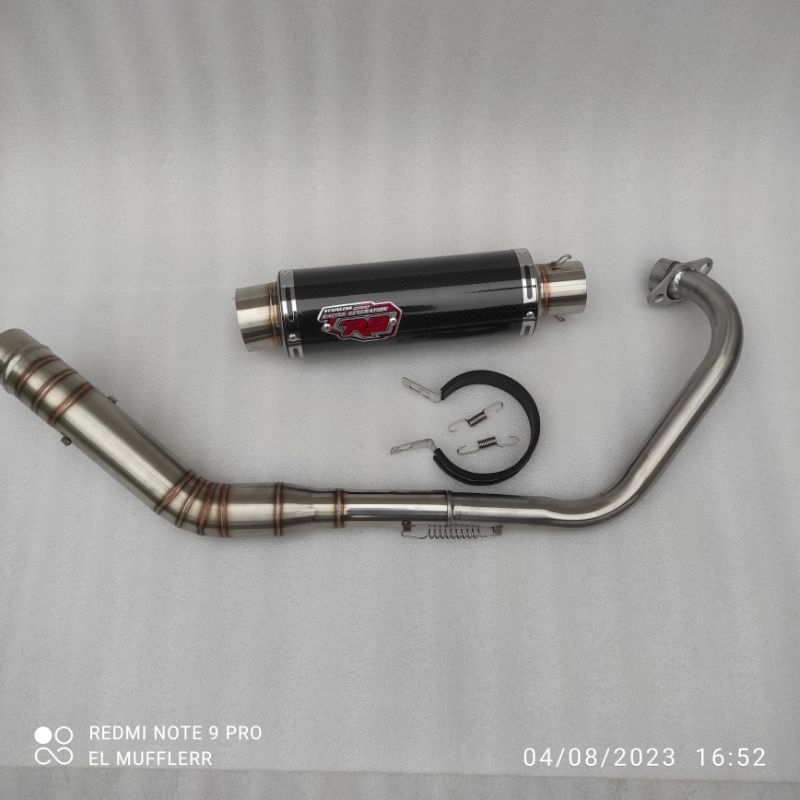 Jual KNALPOT RACING R9 KARBON R15 VIXION BYSON XABRE CBR150 CB150R JUP ...