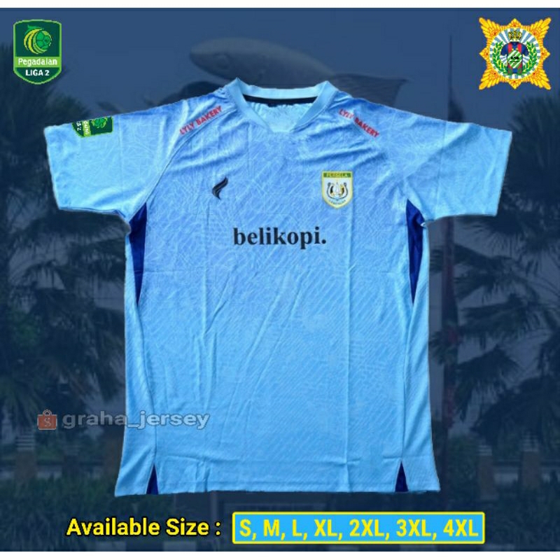 Jual Jersey PERSELA Lamongan Home 2023 - 2024 Liga 2 Pegadaian Biru ...