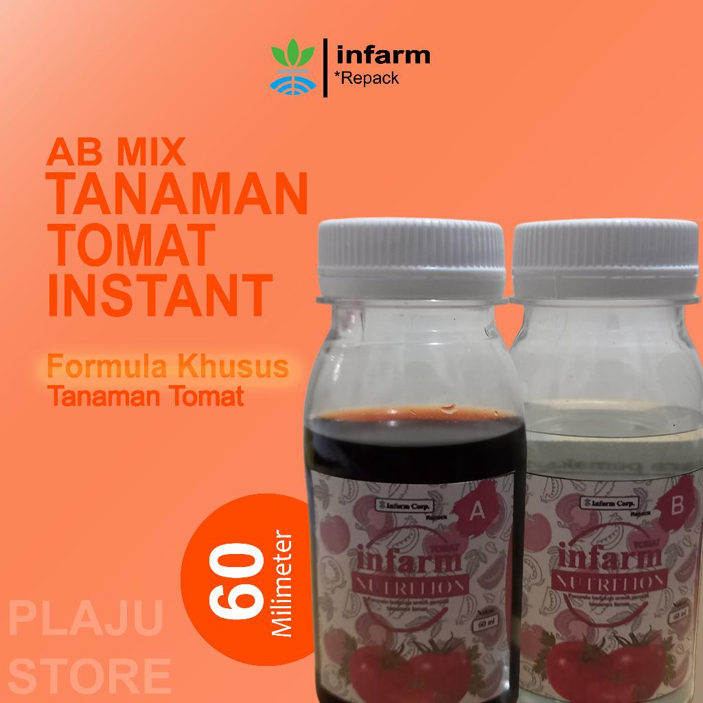 Jual INFARM - Nutrisi Ab Mix Tanaman Tomat Instant 60 mL (repack ...