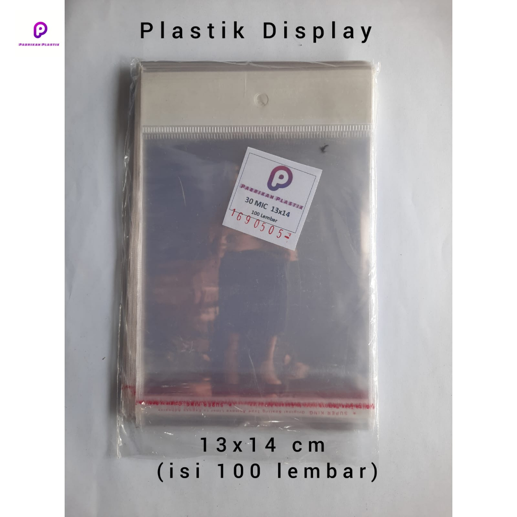 Jual Plastik Display / Plastik Perlize / Plastik Opp Gantung isi 100 ...