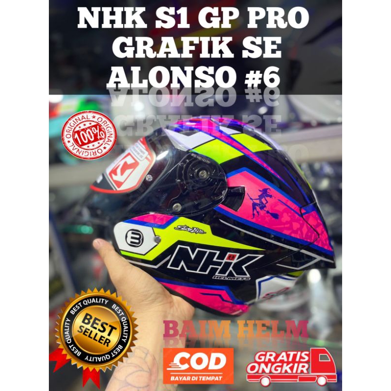 Jual NHK S1 GP PRO GRAFIK SE ALONSO #6 | Shopee Indonesia