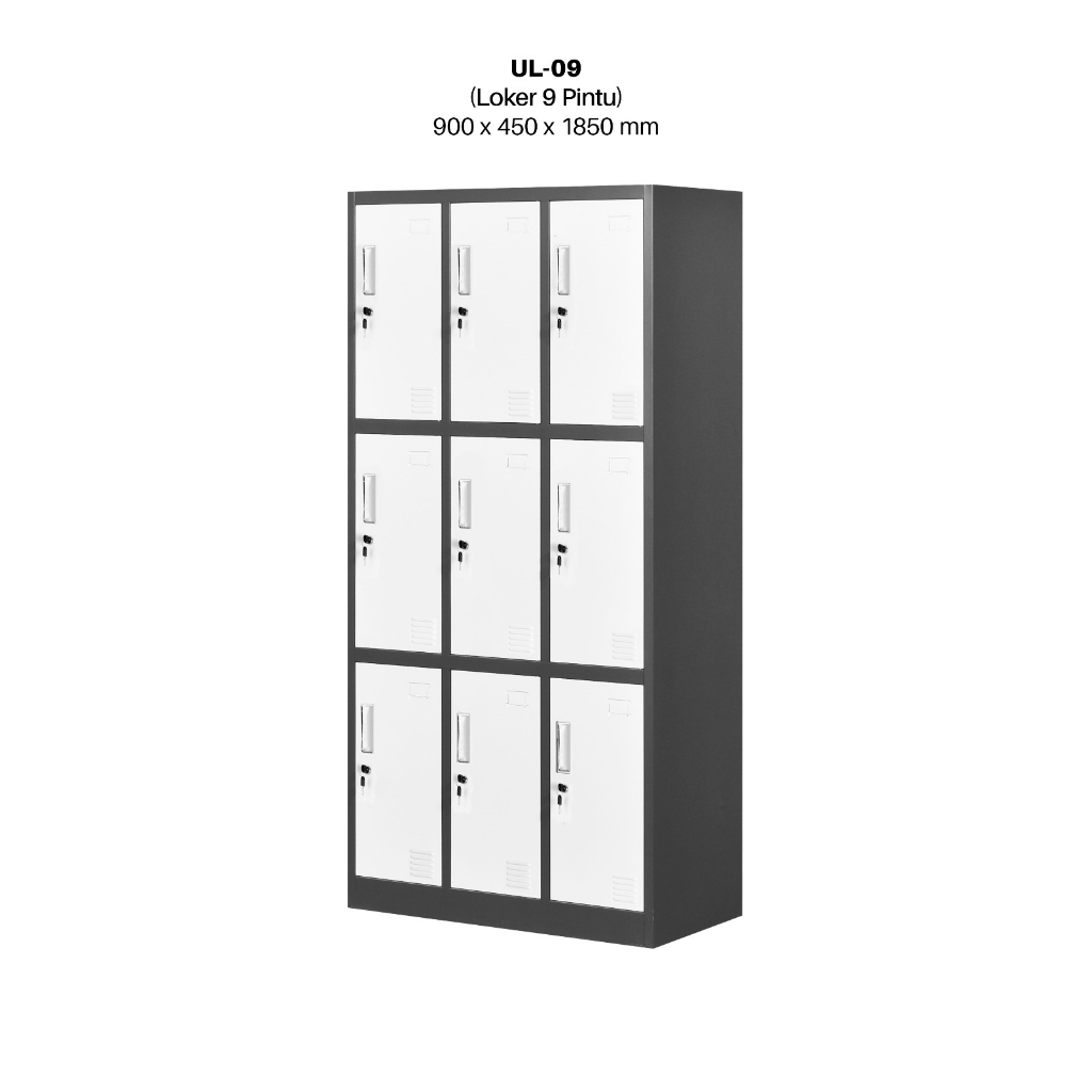 Jual Locker Besi 9 Pintu UNO UL09 Molek Furniture | Shopee Indonesia