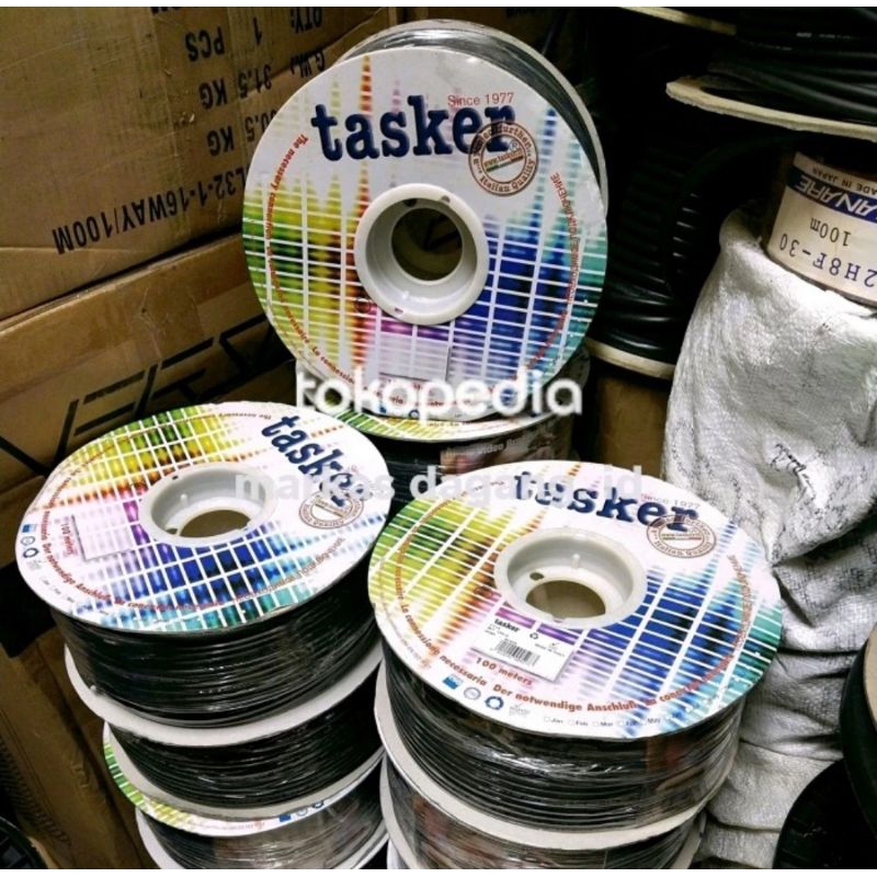 Jual kabel mic stereo tasker original Harga 1m tipe c114 | Shopee Indonesia