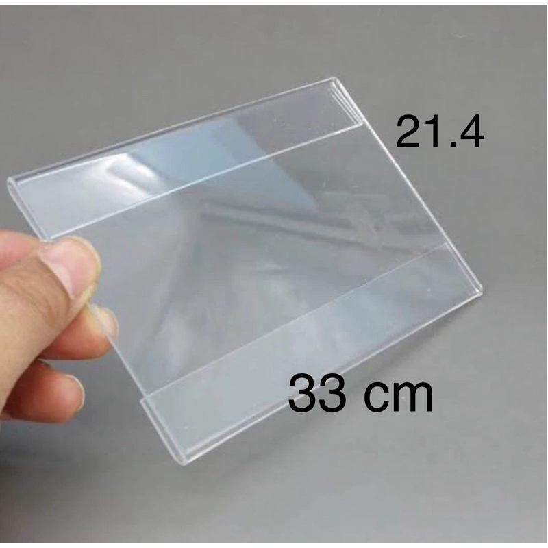 Jual acrylic 2mm name tag/label tag/label produk ukuran F4 21 x 33 cm ...