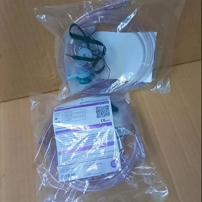 Jual Masker Oksigen Non Rebreathing Dewasa Anak - Oxygen Mask NRM ...