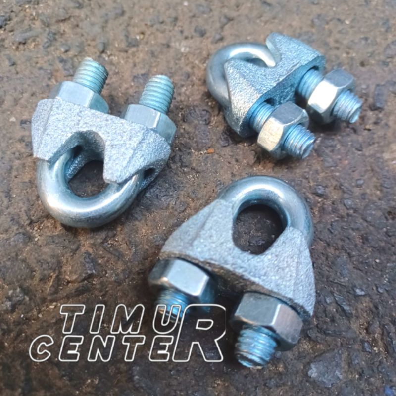 Jual Klem Seling Kuku Macan 10mm 12mm 16mm 19mm Clamp Sling Baja ...