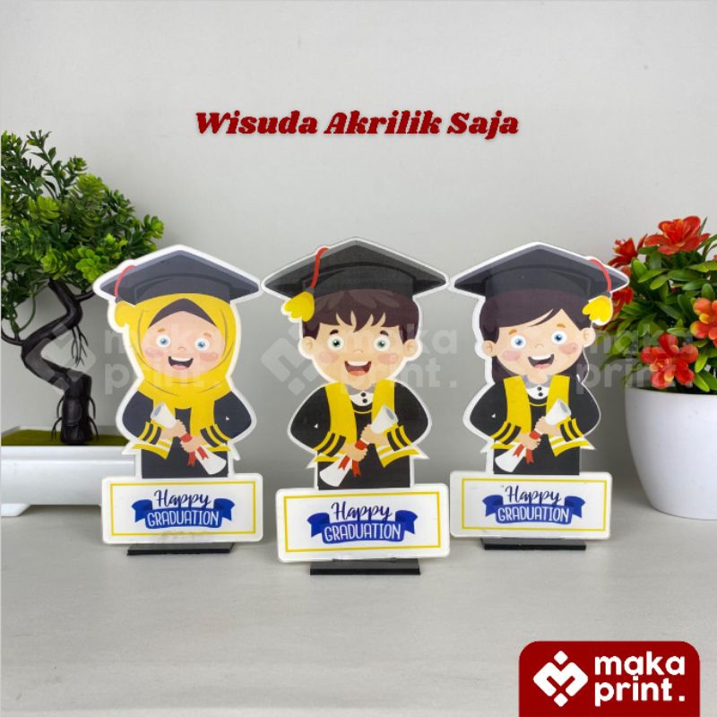 Jual Piala Wisuda Akrilik (Non Hijab Graduation) Akrilik Saja - Piala ...