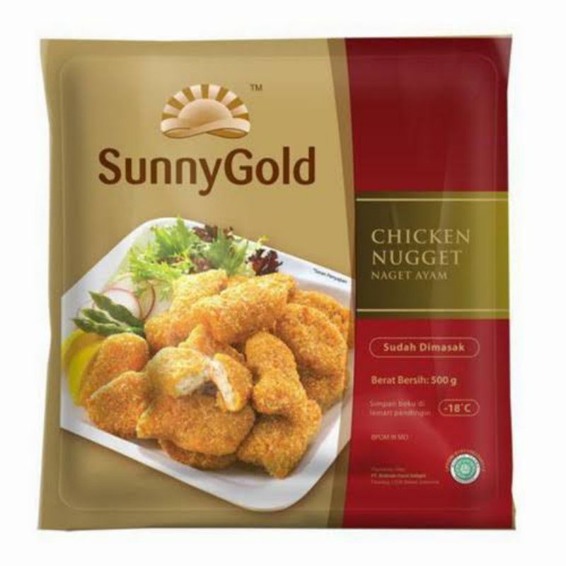 Jual SunnyGold Nugget Ayam/Chicken Nugget Premium 500 gr (Frozen food ...