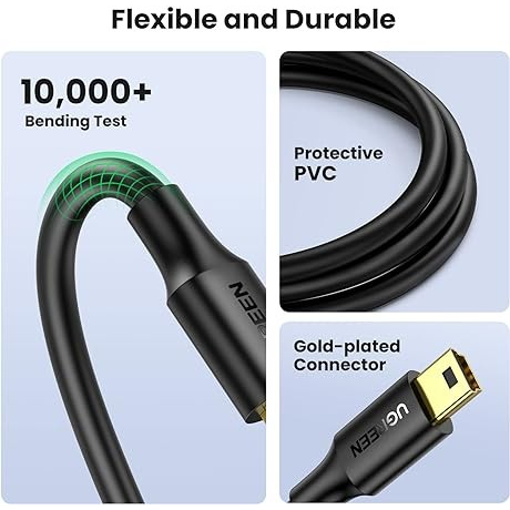 Jual BEST SALE UGREEN KABEL DATA MINI USB 5 PIN TO USB 2.0 FOR HARDDISK ...