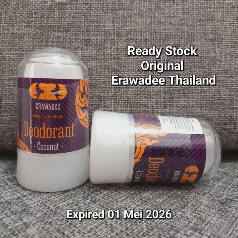 Jual Erawadee Kristal Deodoran Kelapa Original Thailand | Shopee Indonesia