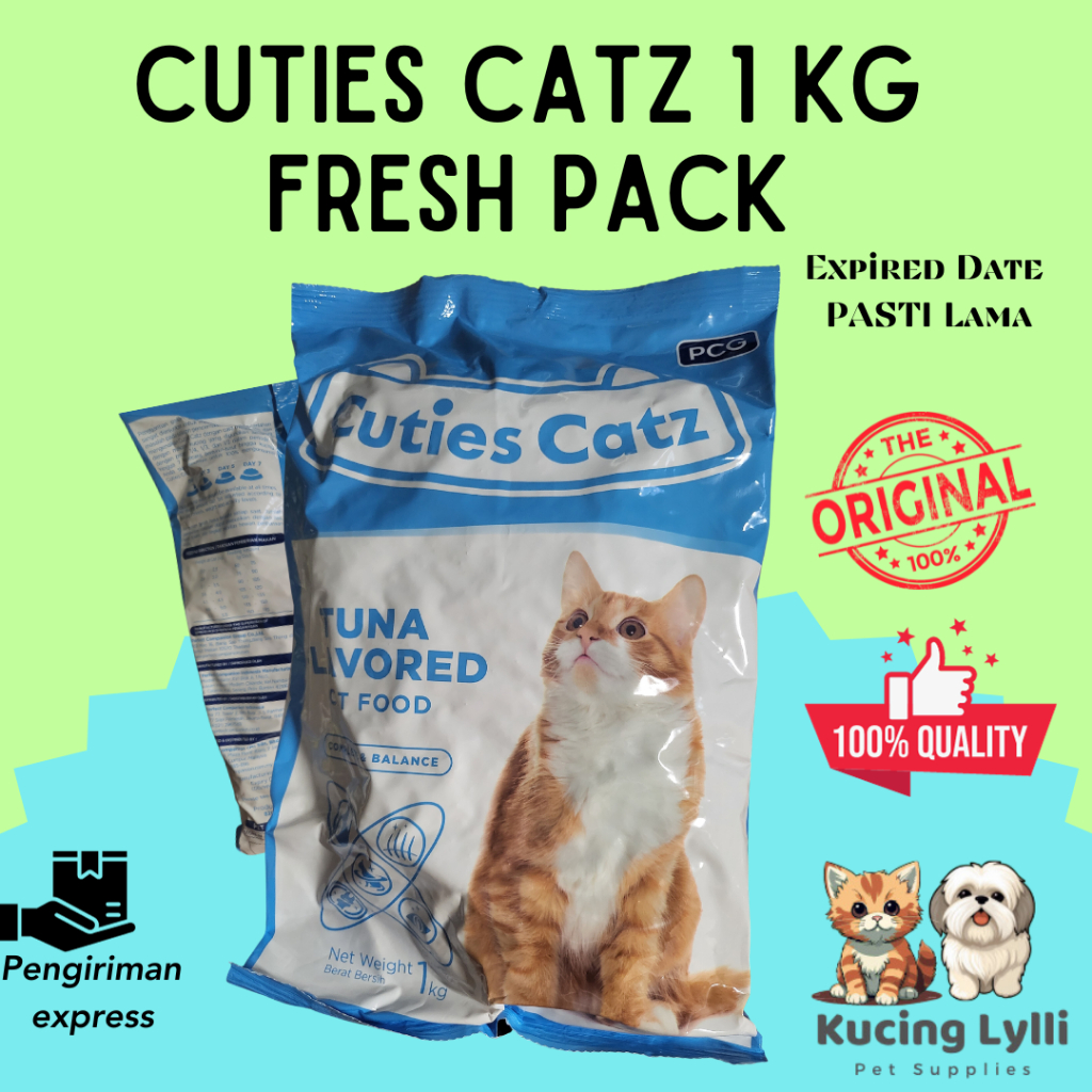 Jual Cuties Catz 1 Kg Tuna - Makanan Kucing Kering - Makanan Kucing ...