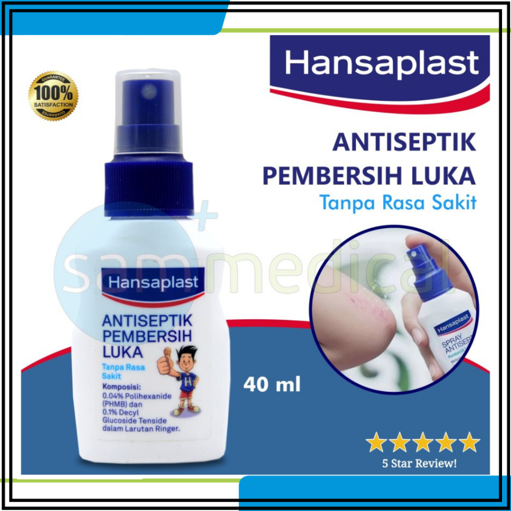 Jual Hansaplast Spray Antiseptik / Spray Pembersih Luka 40ml / Anti ...
