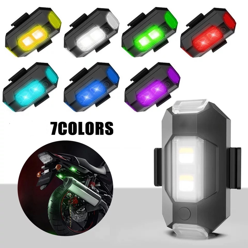 Jual Lampu Strobo Motor 1lampu 7warna Dapat Diisi Ulang / Motor ...