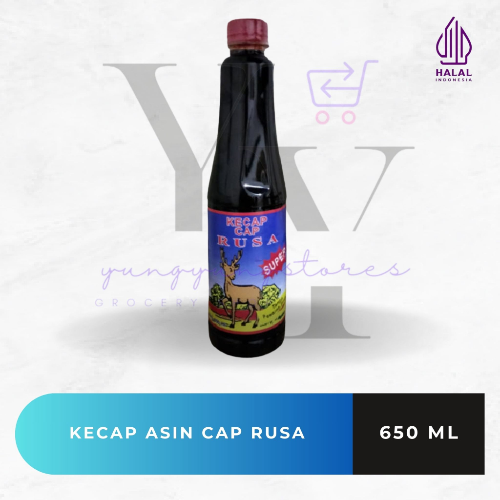 Jual Kecap Asin Bangka Cap Rusa Botol Plastik 650 ml | Shopee Indonesia