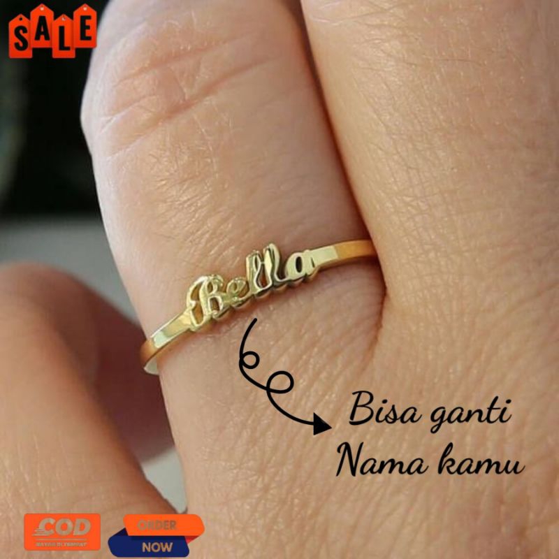 Jual Cincin Nama Custom k-1 | Shopee Indonesia