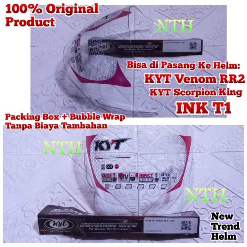 Jual Kaca Helm Kyt Venom RR2 Scorpion king Original | Shopee Indonesia