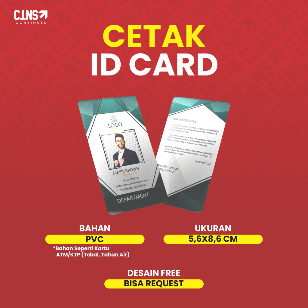 Jual Cetak ID Card (Kartu Member/Kartu Anggota) Custom Desain | Shopee ...