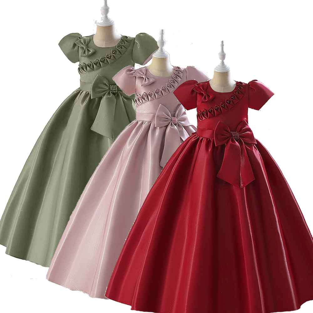 Jual Girls Pageant Kids Gaun Malam Gaun Putri Merah Muda Pesta Anak ...