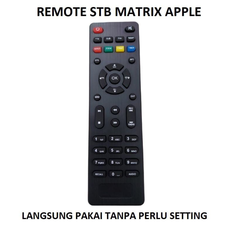 Jual Remot STB Matrix / Remot Set Top Box Matrix/ Remote STB Matrix ...