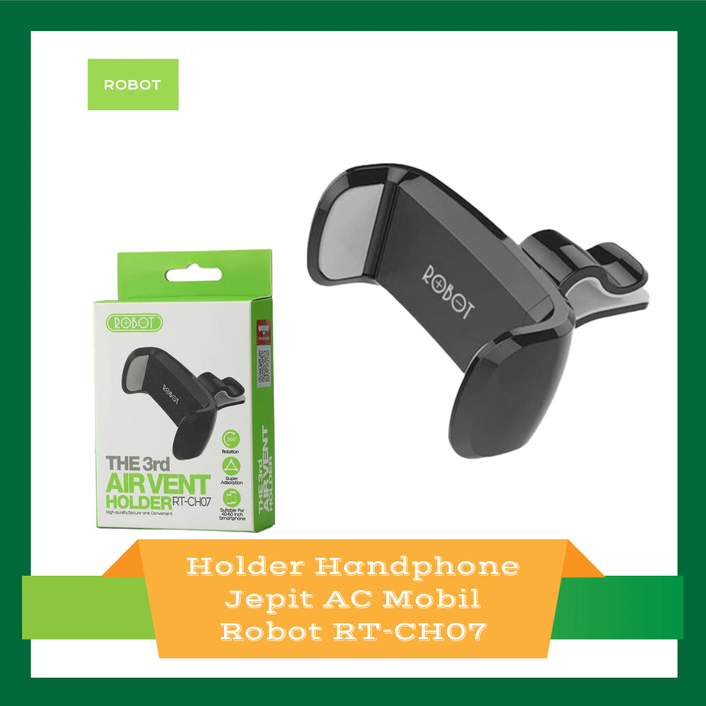 Jual Holder Handphone jepit AC Mobil original Robot RT-CH07 | Shopee ...