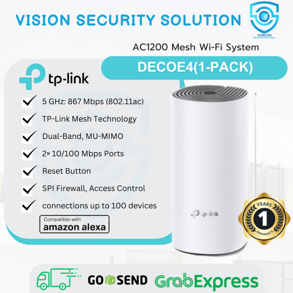 Jual Tp-link Deco E4 1 pack Whole Home Mesh Wifi System Router ...