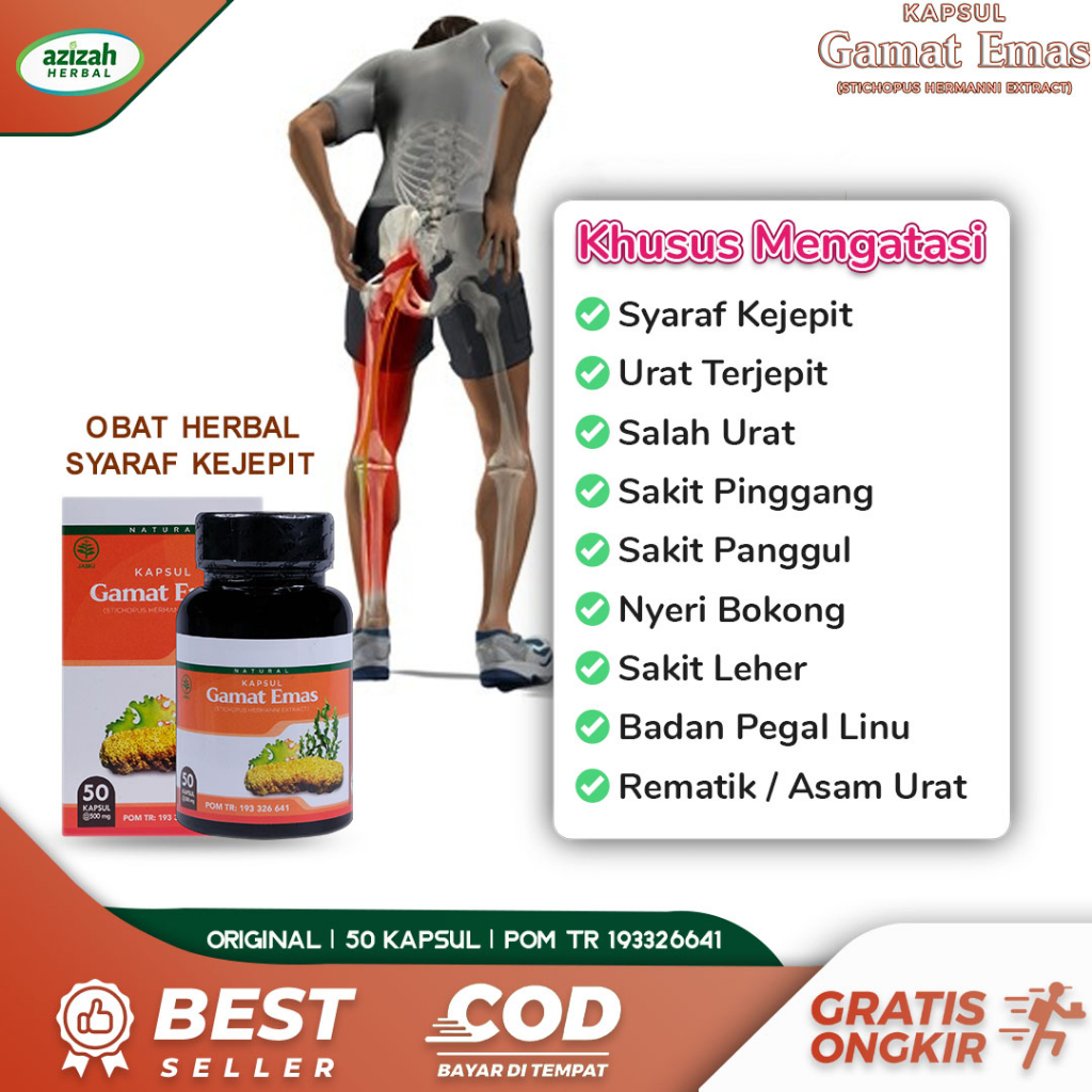 Jual Obat Saraf Terjepit Syaraf Kejepit Pinggang Punggung Bokong Tulang ...