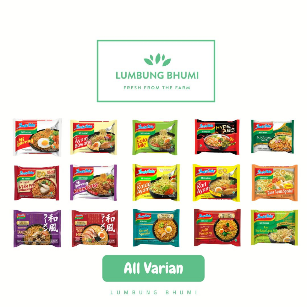 Jual INDOMIE Mi Rasa All Varian 1 Pcs - Lumbung Bhumi | Shopee Indonesia