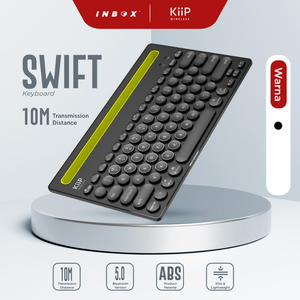 Jual KiiP Wireless Swift Keyboard bluetooth Multi-Device Dual Mode ...