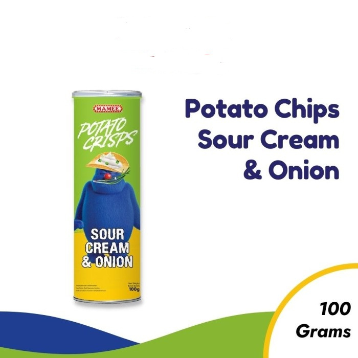 Jual POTATO CHIPS CRISPS SOUR CREAM & ONION MAMEE MONSTER KERIPIK ...