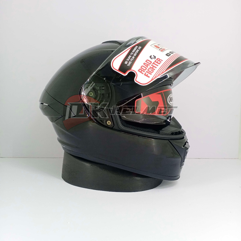 Jual Helm Full Face NHK Mark 1 Solid Double Visor Black Gloss Hitam ...
