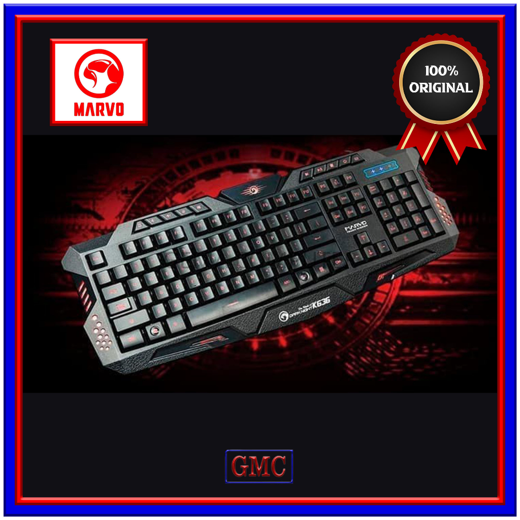 Jual Keyboard Marvo Scorpion Keyboard Gaming K636 | Shopee Indonesia