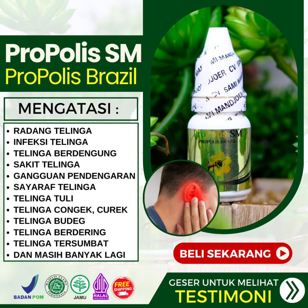 Jual Obat Tetes Penyakit Telinga Bernanah Berair Bau Congean Keluar ...