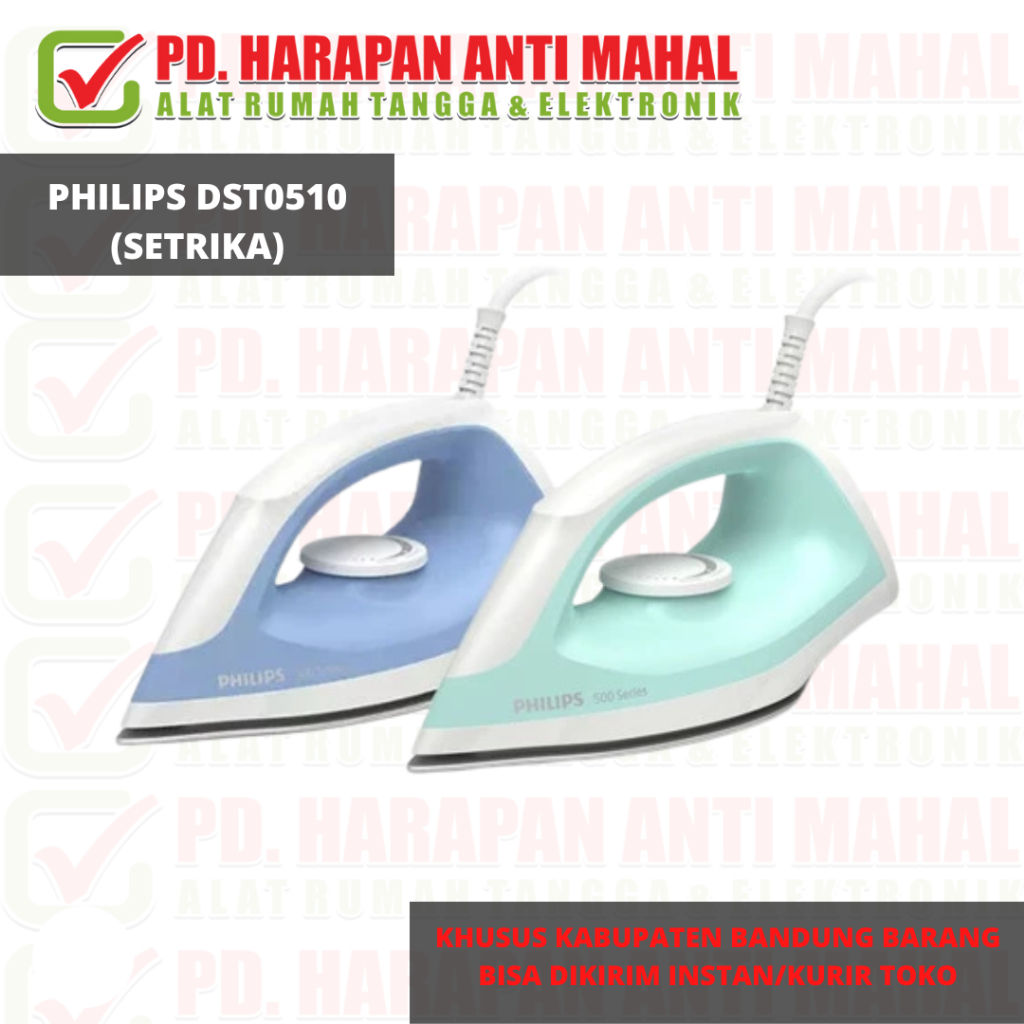 Jual PHILIPS DST0510 (SETRIKA)/PHILIPS Dry Iron DST0510 Setrika DST ...