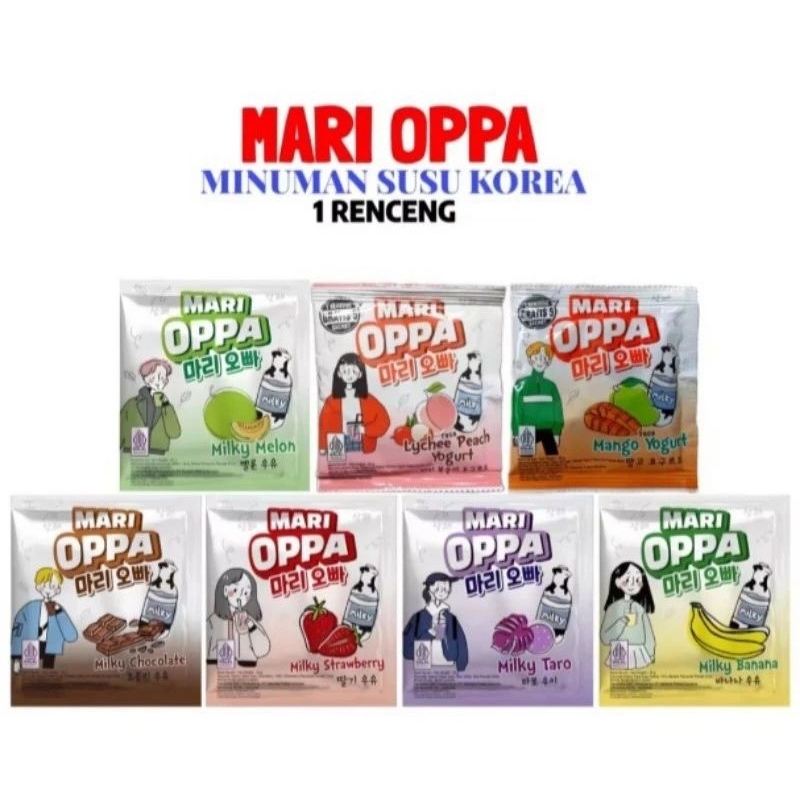 Jual MariOppa Minuman Rasa Susu Buah Aneka Rasa Ala Korea | Shopee ...