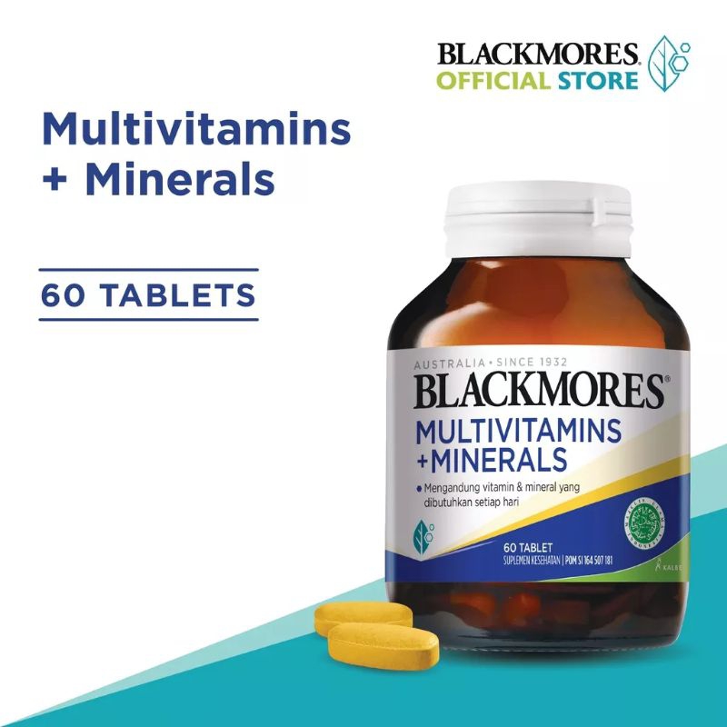 Jual Blackmores Multivitamins + Minerals 1 Tablet Sehari Isi 60 Tablet (Membantu Memelihara ...