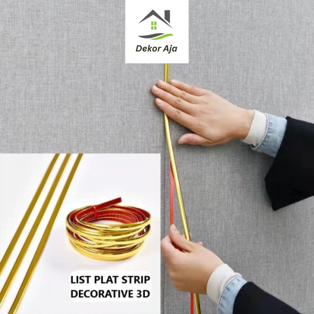 Jual List Plat Strip Pembatas Wallpaper List Dekorasi Wallpaper Dinding ...