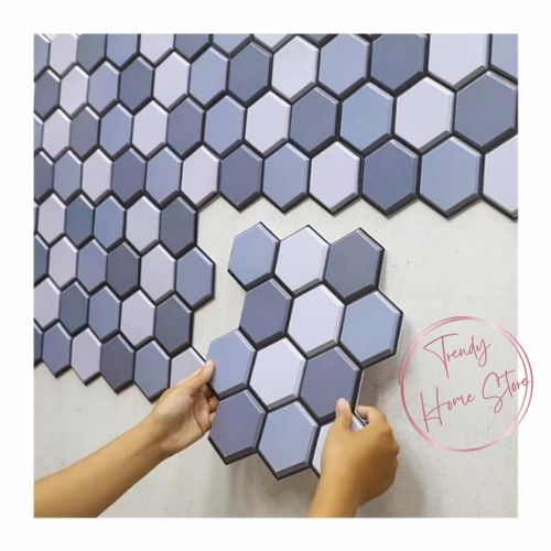 Jual WenthyShop - 3PCS Sticker Dinding Hexagonal 3D Tahan Air dan Tahan ...