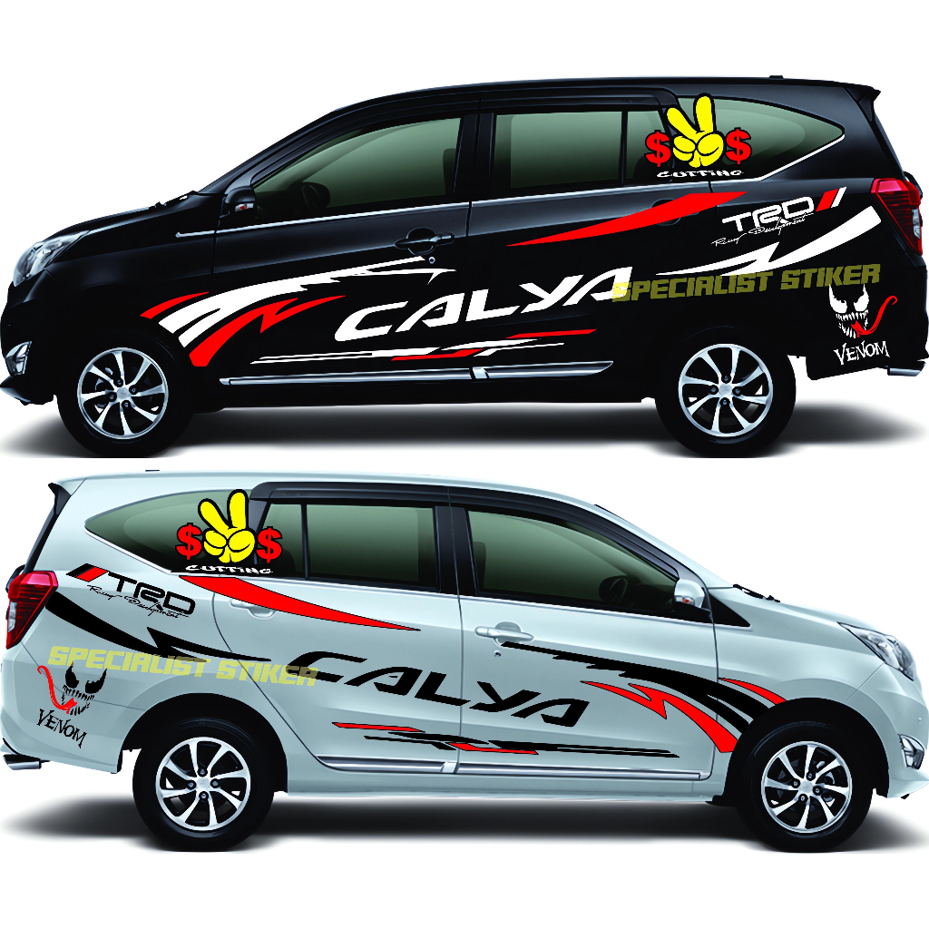 Jual Stiker Mobil Calya Model Venom Simple Terbaru | Shopee Indonesia