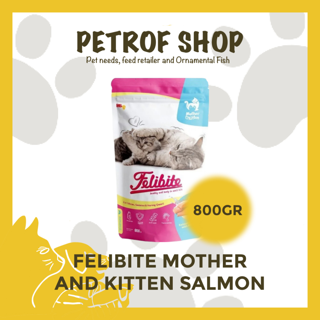 Jual FELIBITE MOTHER AND KITTEN SALMON MAKANAN KUCING KERING FRESHPACK ...