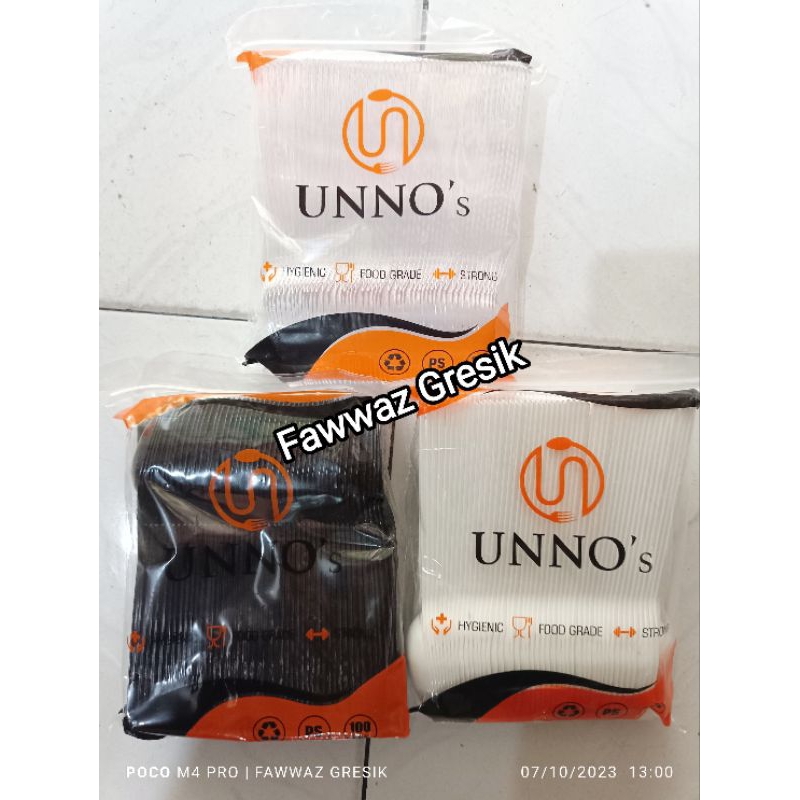 Jual (100 Pcs) Sendok Makan Plastik UNO / Sendok Makan Plastik Bening ...