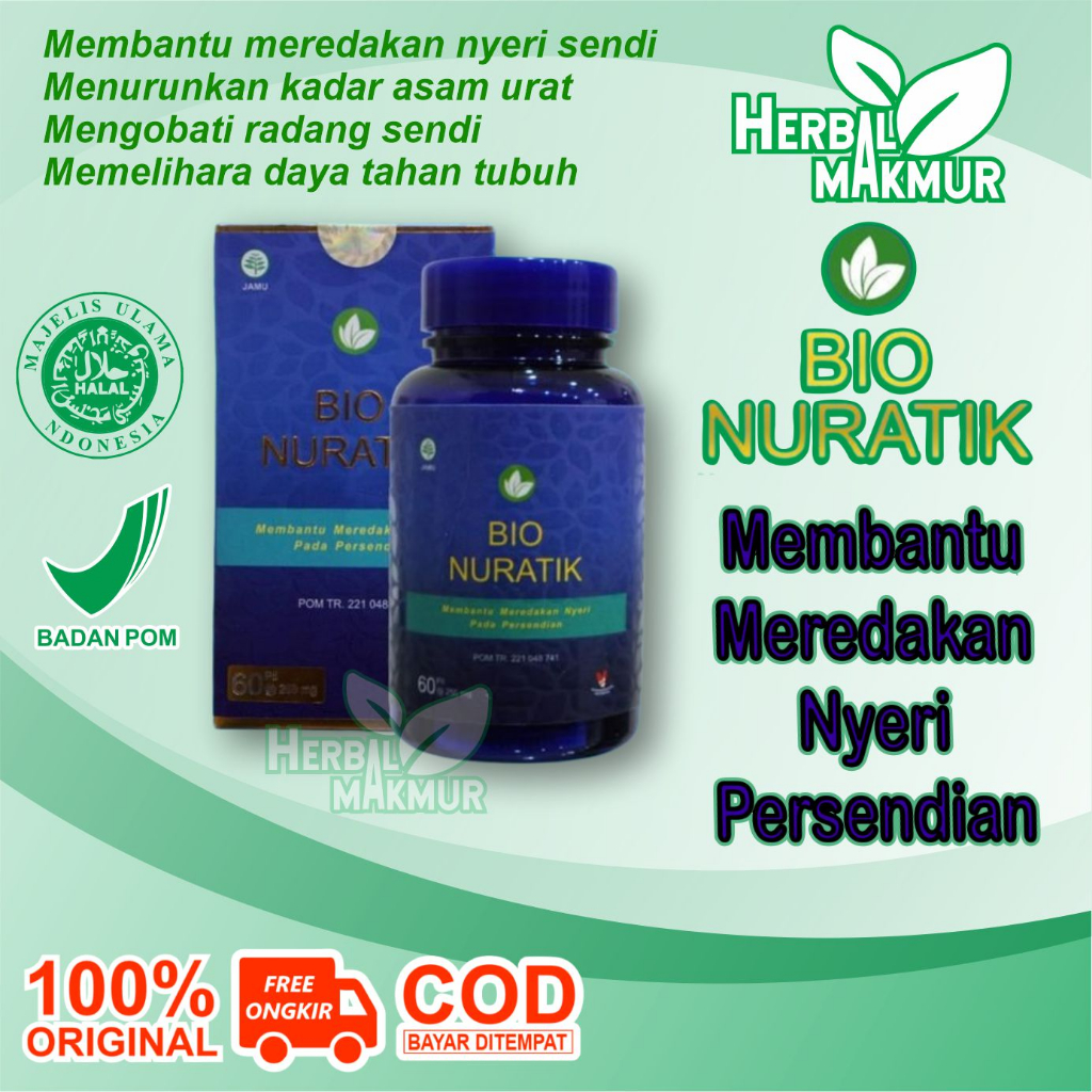 Jual BIO NURATIK - BIONURATIK - OBAT UNTUK NYERI SENDI REMATIK ASAM ...