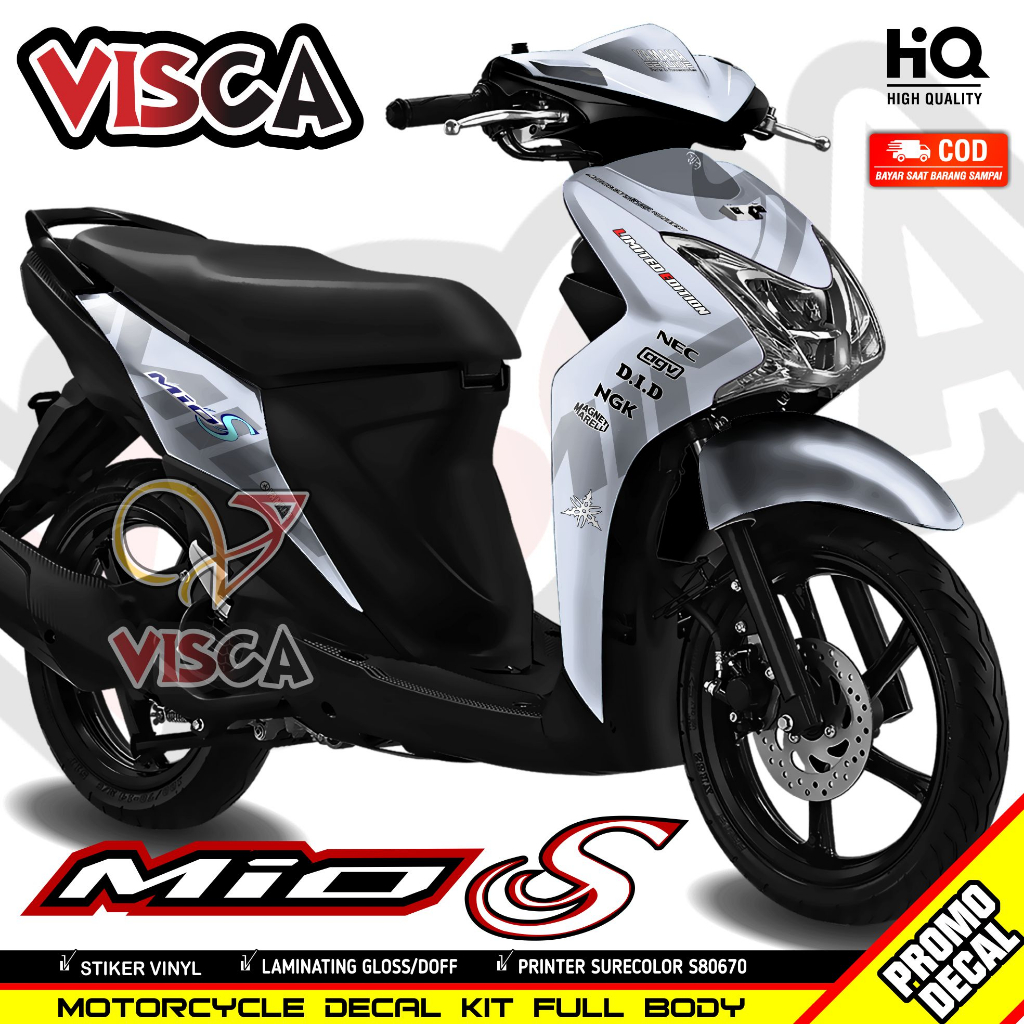 Jual Decal Mio S 125 Full Body Stiker Mio S 125 Full Body Striping Mio S 125 Variasi Keren Decal ...
