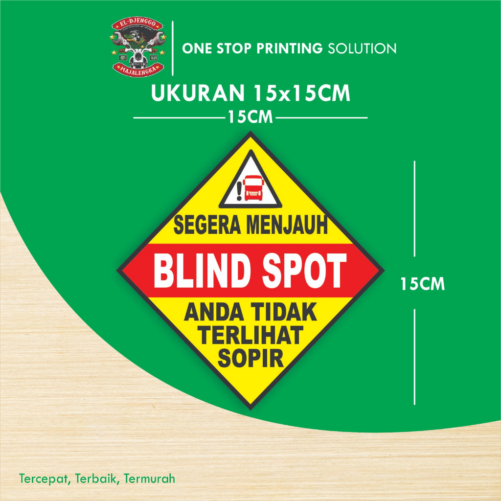 Jual STIKER SAFETY SIGN K3 BLIND SPOT SEGERA MENJAUH | Shopee Indonesia
