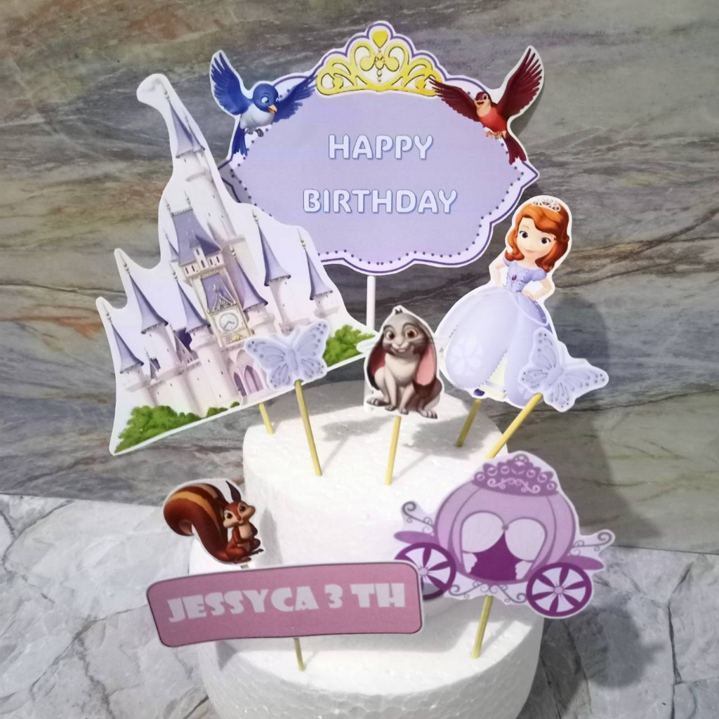 Jual Topper Ulang Tahun Sofia / Topper Cake Sofia | Shopee Indonesia