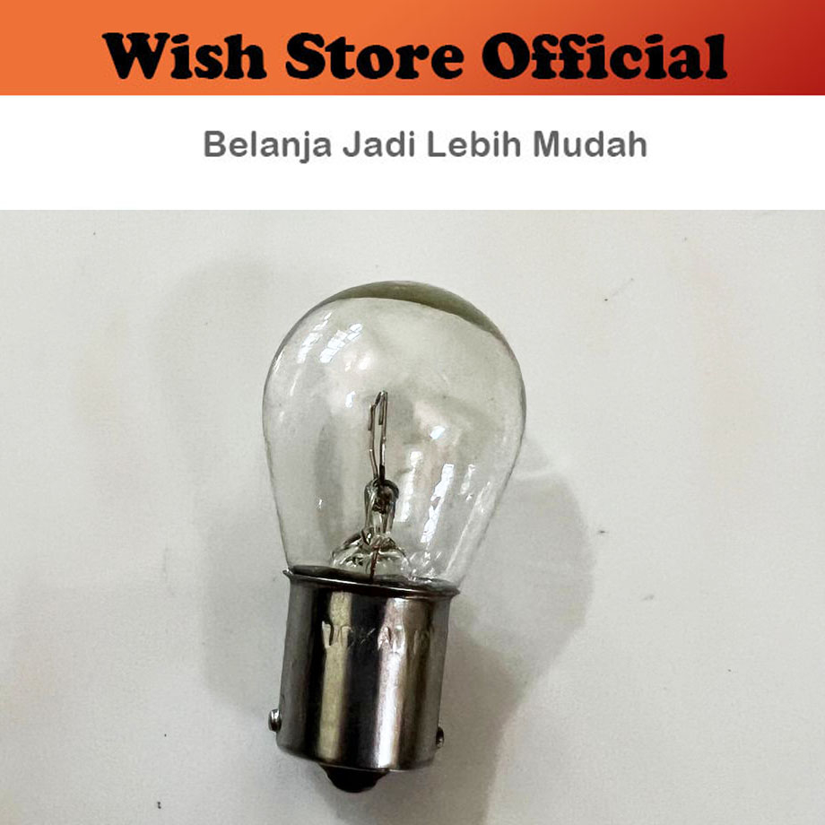 Jual Lampu Bohlam Bulb Besar Kaki 1 Engkel Besar 12V 21W Clear Dop Sein Stop Lamp Atret | Shopee ...